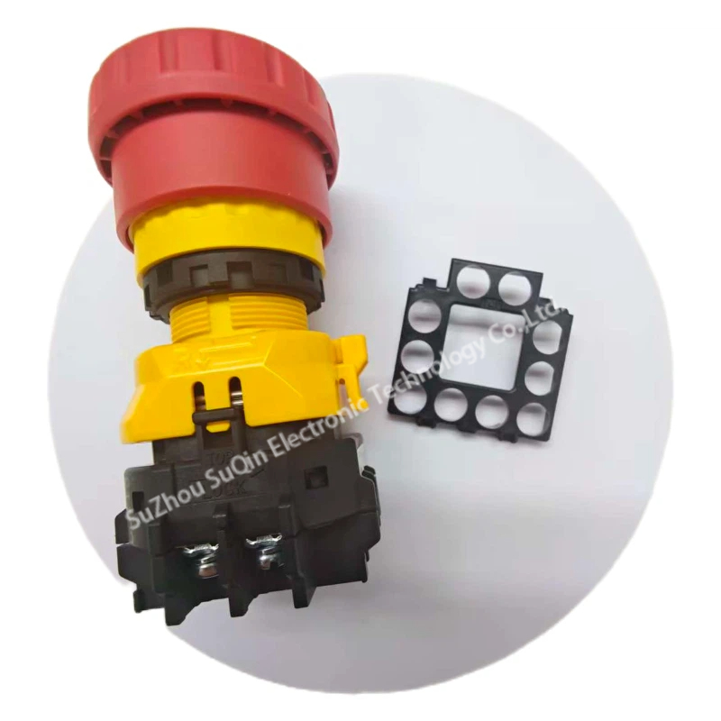 IDEC XW1E-BV404M-R Emergency Stop Switch | 4PST-NC 22mm E-Stop Pull ...