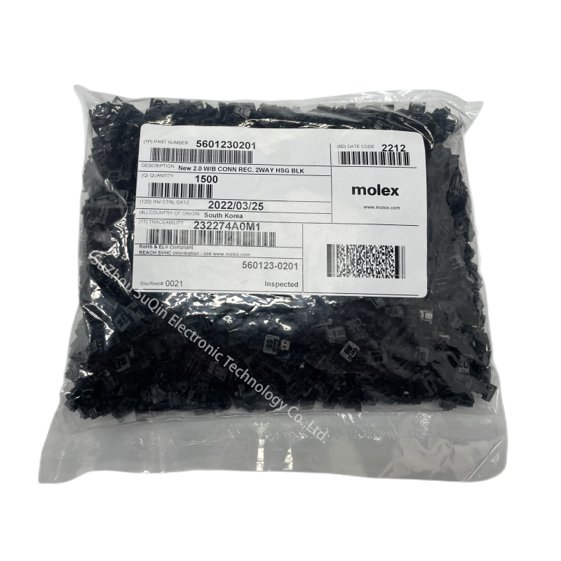 Wholesale MOLEX 560123-0201 DuraClik ISL Wire-to-Board Receptacle Housing, Single Row, Black, 2 ...