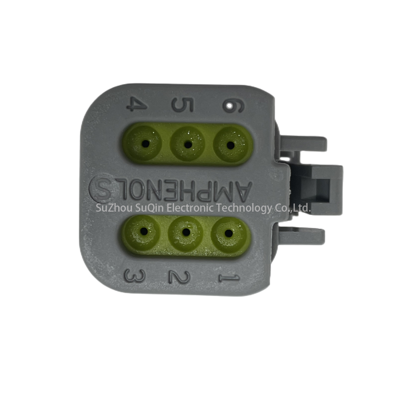 Wholesale Amphenol AT06-6S-MM01 connector 8 Pin Rectangular Gray Housing Connectors Receptacle ...